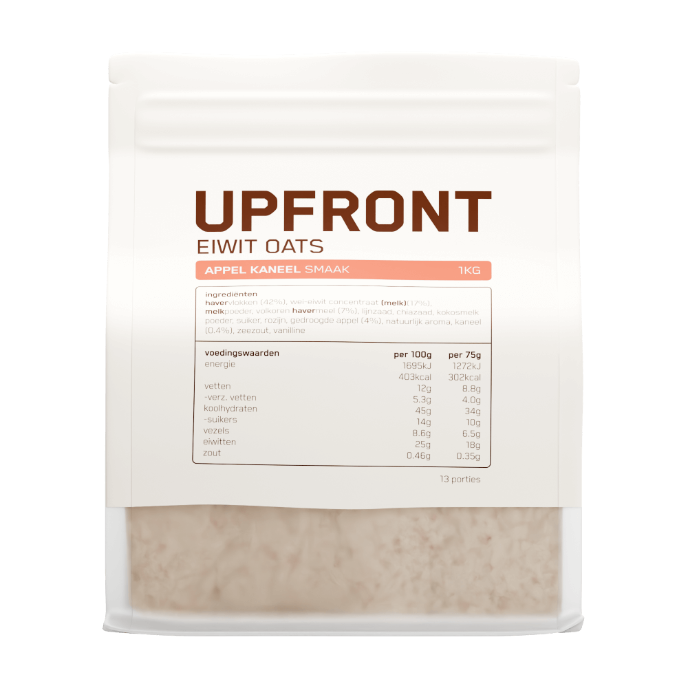 Upfront Eiwit Oats Appel Kaneel – Go4Fit Webshop
